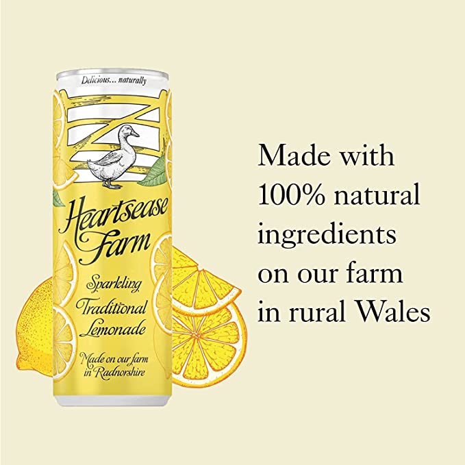 Heartsease Farm Sparkling Traditional Lemonade 12 x 330ml